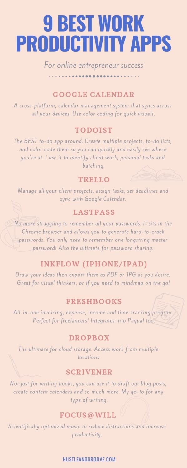 The Best Work Productivity Apps & Tools for Your Side Hustle